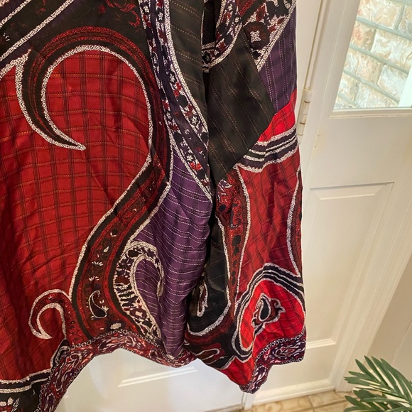 due per due | Sweaters | Nwt Due Per Due Silk Patchwork Caftan Coverup ...